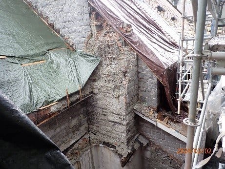 Causation of Chimney Collapse